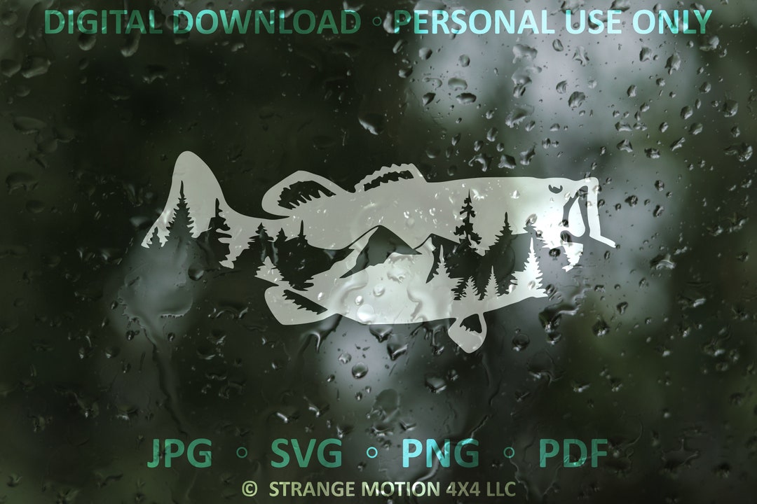 Bass SVG, Colorado Svg, Mountain Svg, Lake Svg, Car Svg, Outdoor ...