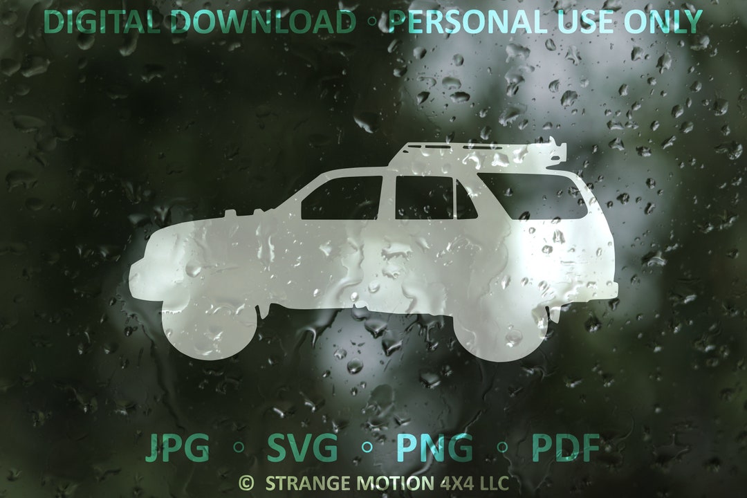 SVG File for Toyota 4runner, Laser File, Laser Cut File, Svg, Laser Svg ...