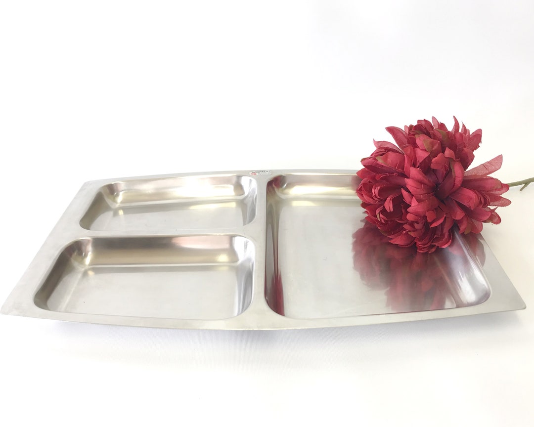 Mid-century Modern Divided Appetizer Tray by Stelton of Denmark ...
