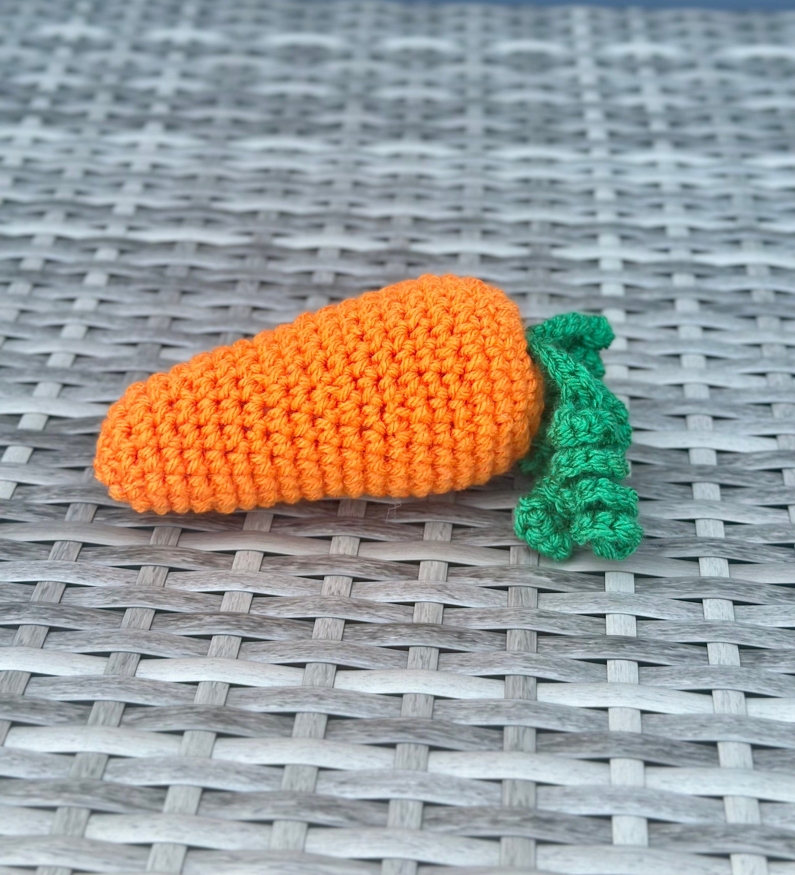Crochet Carrot Amigurumi Carrot Play Food Pretend Food Pretend ...