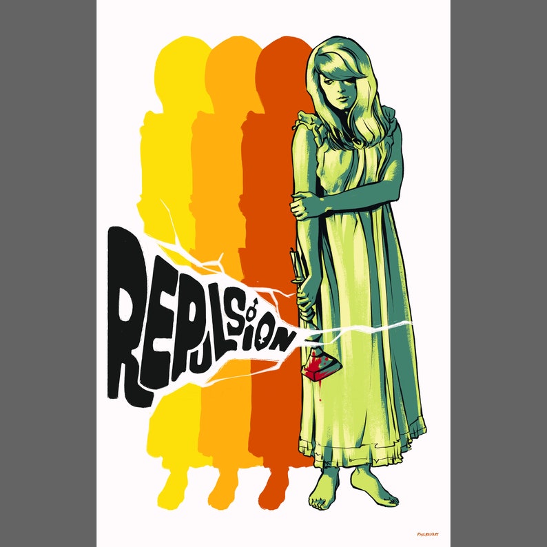 Repulsion 1965 Movie Poster Fan Art / Catherine Deneuve With a - Etsy