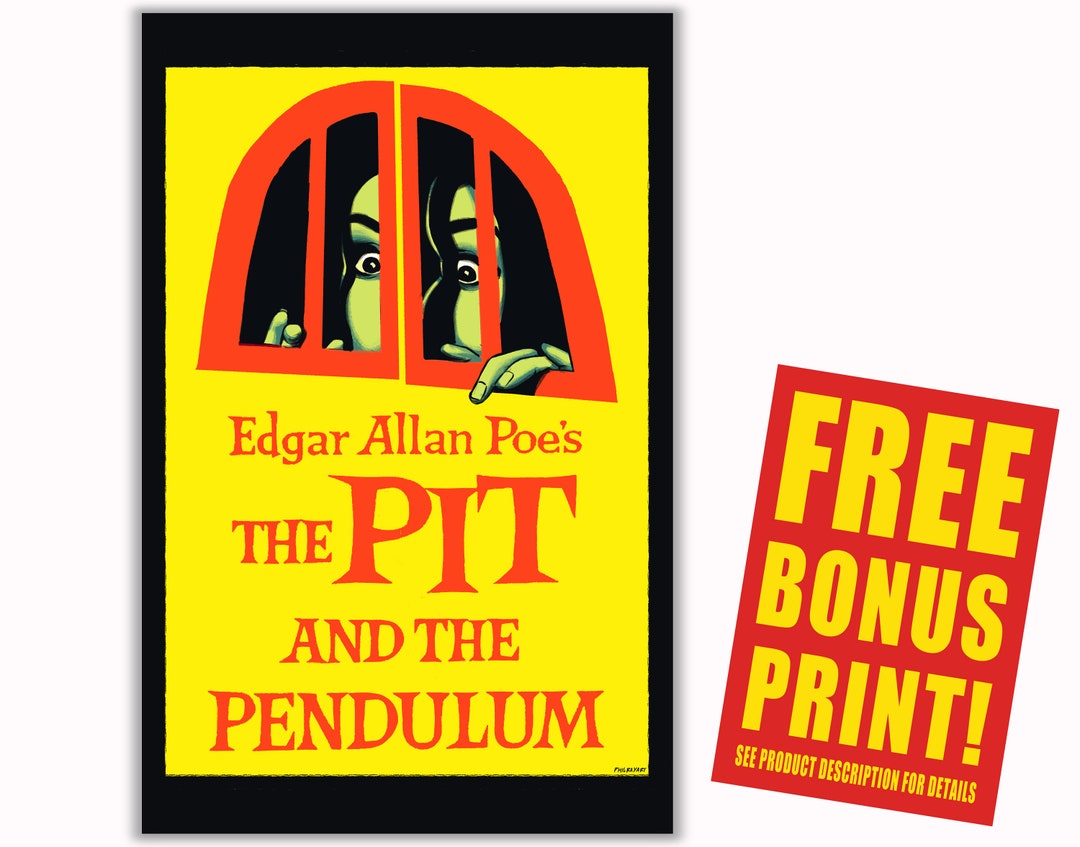 The Pit and the Pendulum 1961 Edgar Allan Poe Movie Poster, Barbara ...