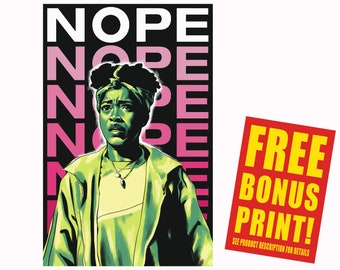 Nope Movie Poster Quality Glossy Print Photo Wall Art Jordan Peele ...