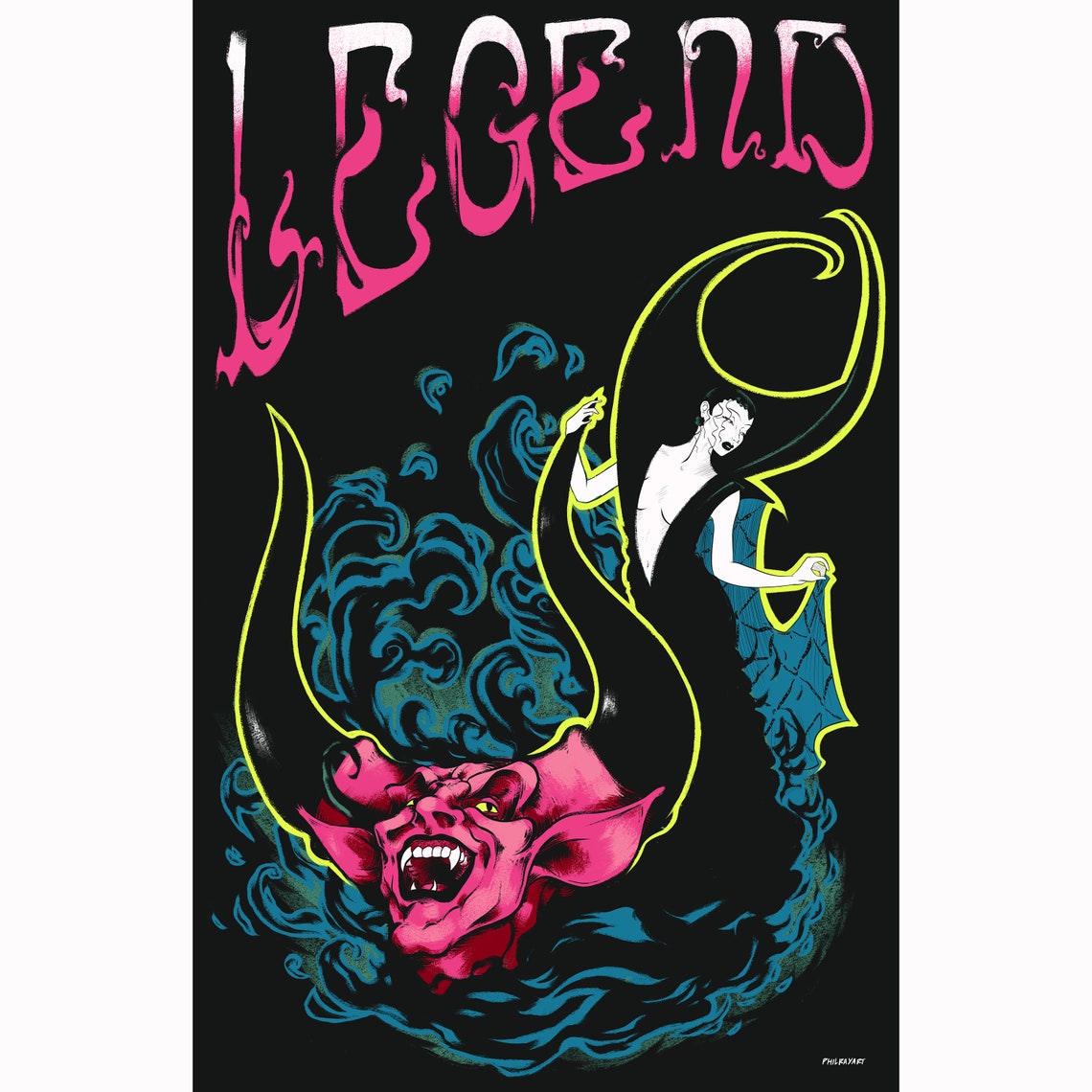 Legend Original 1985 Movie Poster Fan Art / Dark Lili mia - Etsy
