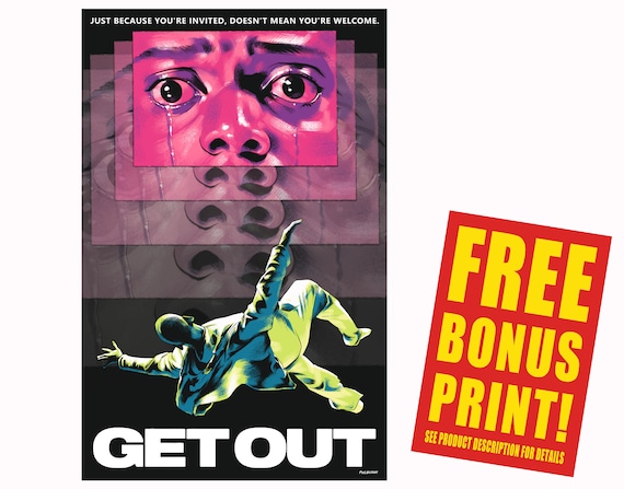 Wall Hangings Home Décor Get Out 2017 Movie Poster Fan Art Chris ...