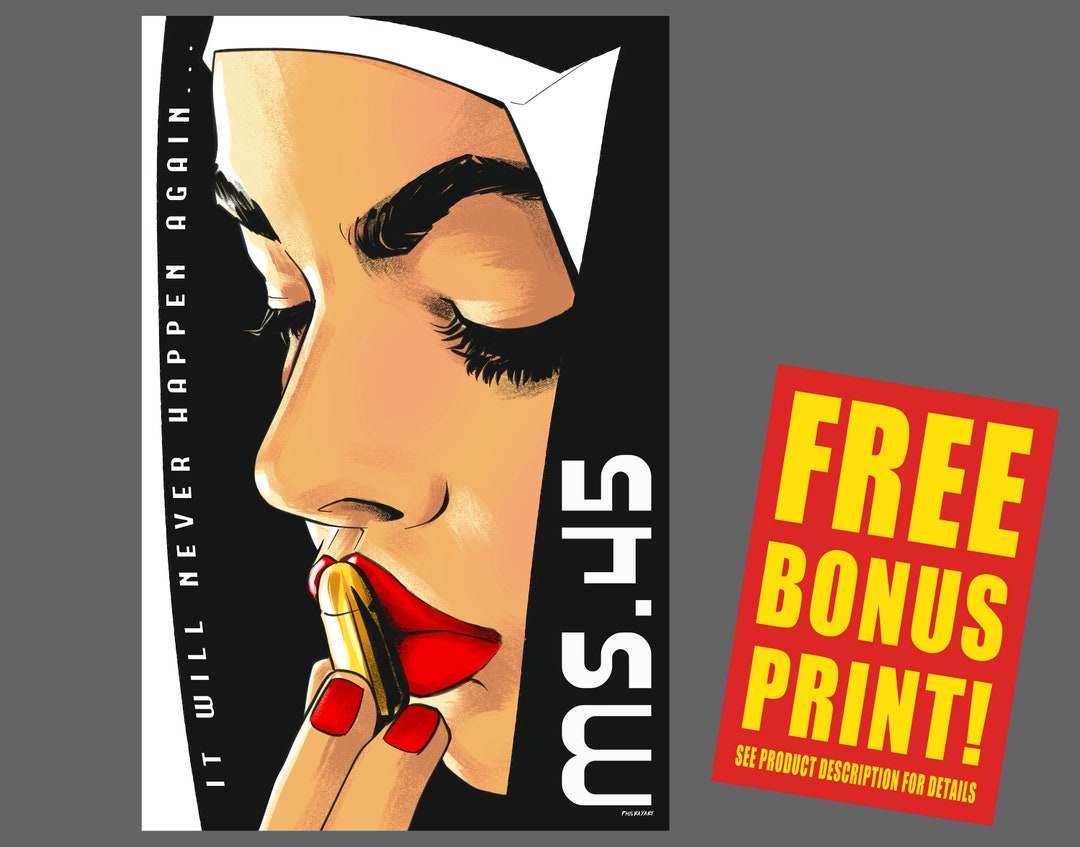 Ms .45 1981 Movie Poster Fan Art / Thana (zoe Lund) in Habit Kissing ...