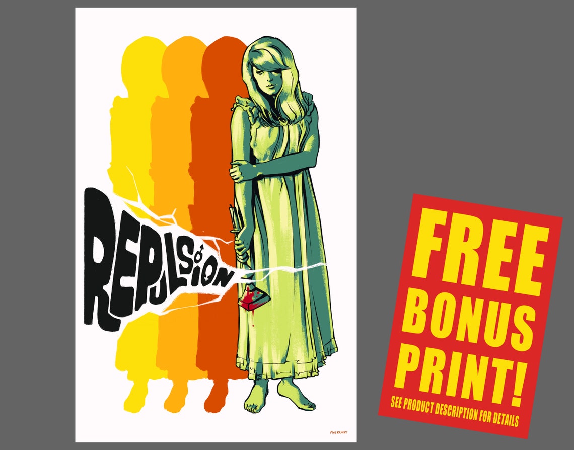 Repulsion 1965 Movie Poster Fan Art / Catherine Deneuve With a - Etsy