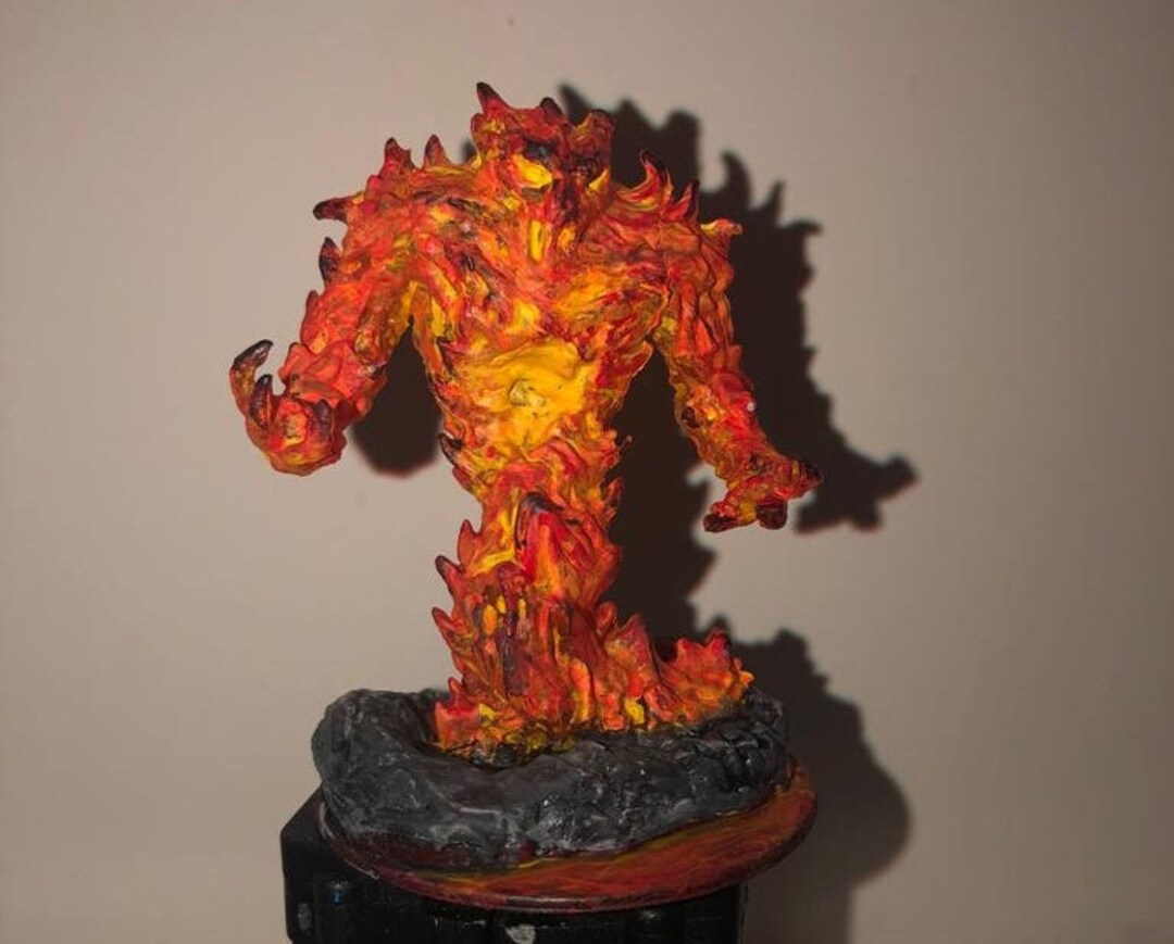 Hand Painted Elemental Miniature - Etsy
