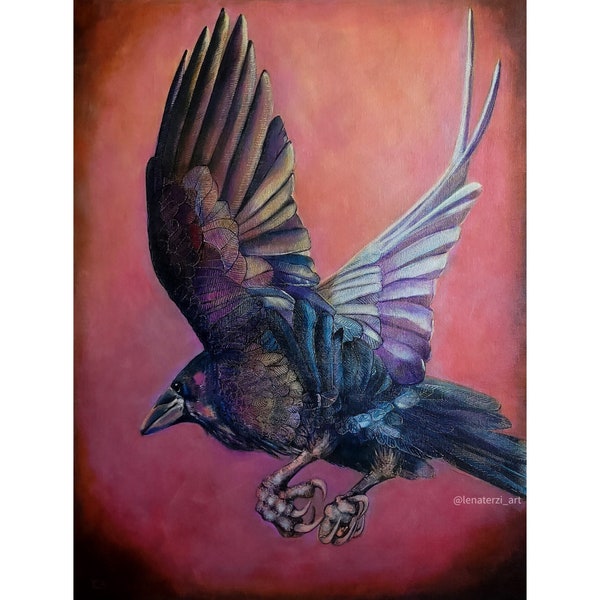 Original Crow Art - Etsy