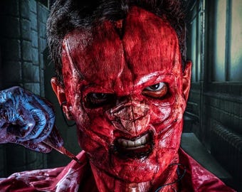 Horror Mask / Creepy Mask / Skinless Mask / Masquerade Mask / Halloween ...
