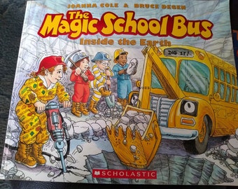 The Magic School Bus Inside the Earth by Joanna Cole & Bruce - Etsy