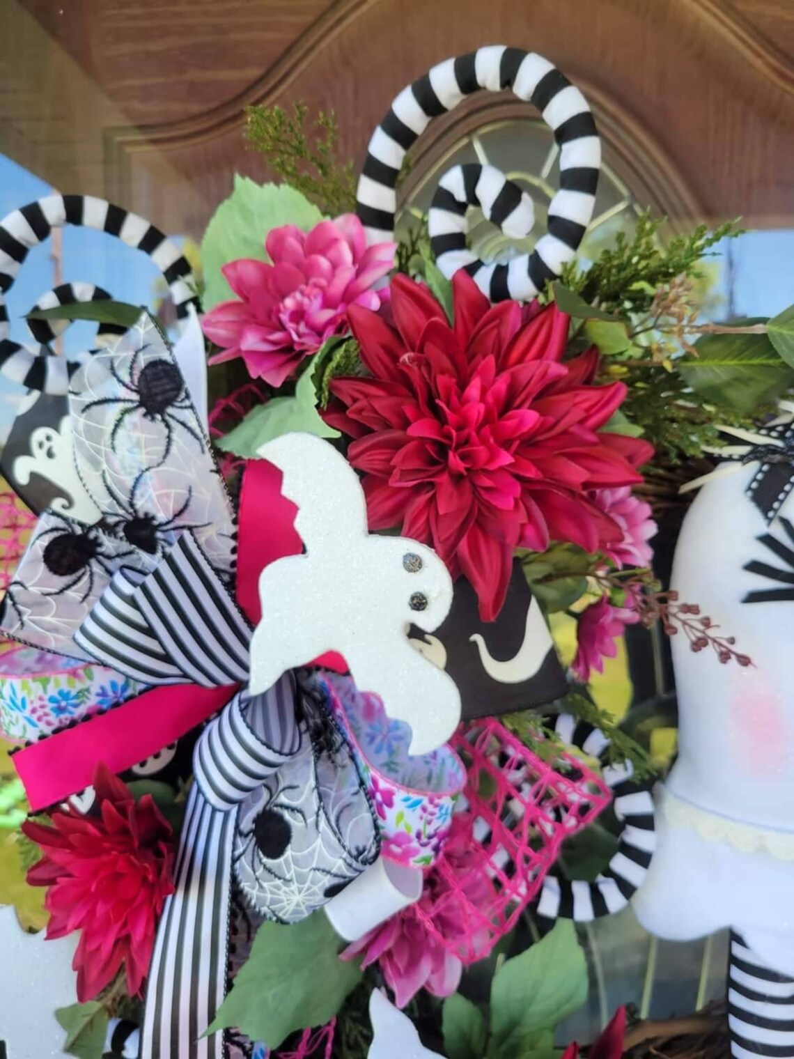 Ghost Wreath and Centerpiece Combination Halloween Whimsical - Etsy