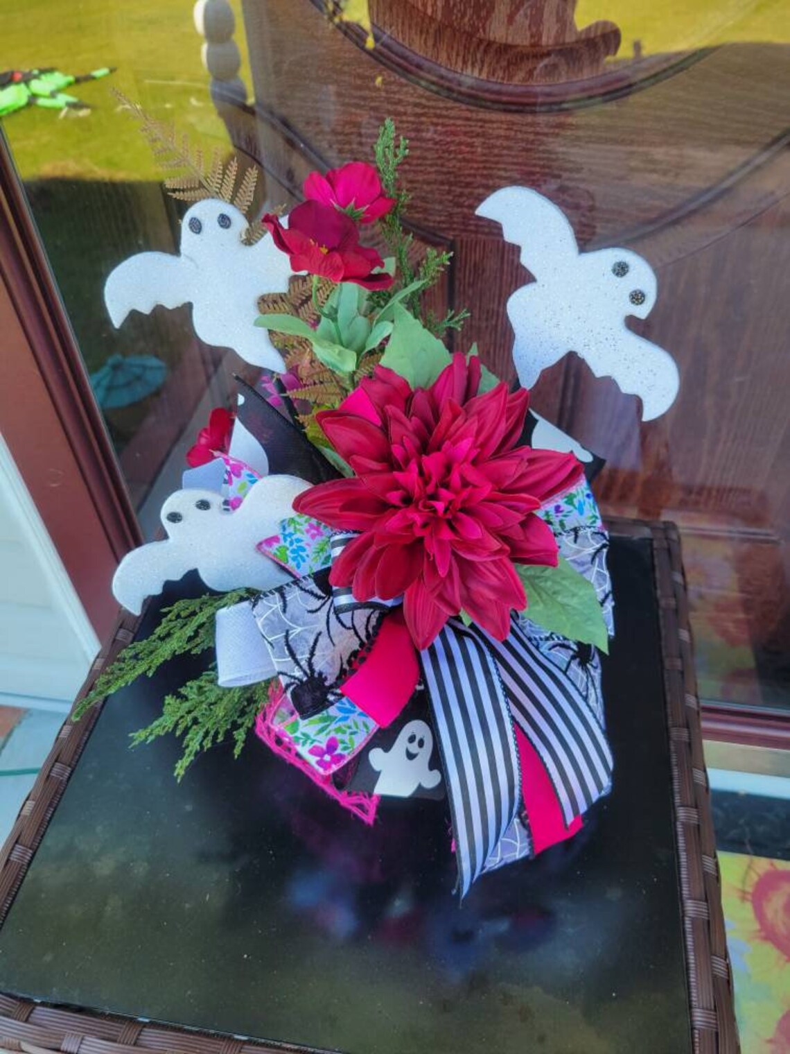 Ghost Wreath and Centerpiece Combination Halloween Whimsical - Etsy