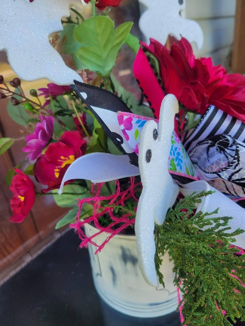 Ghost Wreath and Centerpiece Combination Halloween Whimsical - Etsy