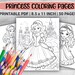 50 Princess Coloring Book Pages Variety of Princess Coloring - Etsy