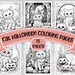 Halloween Cat Coloring Pages: Spooky Kitten Activity Book (PDF) - Etsy