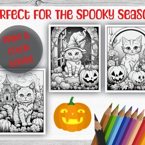 Cat Coloring Pages for Halloween - Halloween Printable Coloring Pages ...