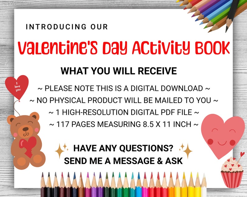 Printable Valentine's Day Activities for Kids | Valentine's Day Bundle ...
