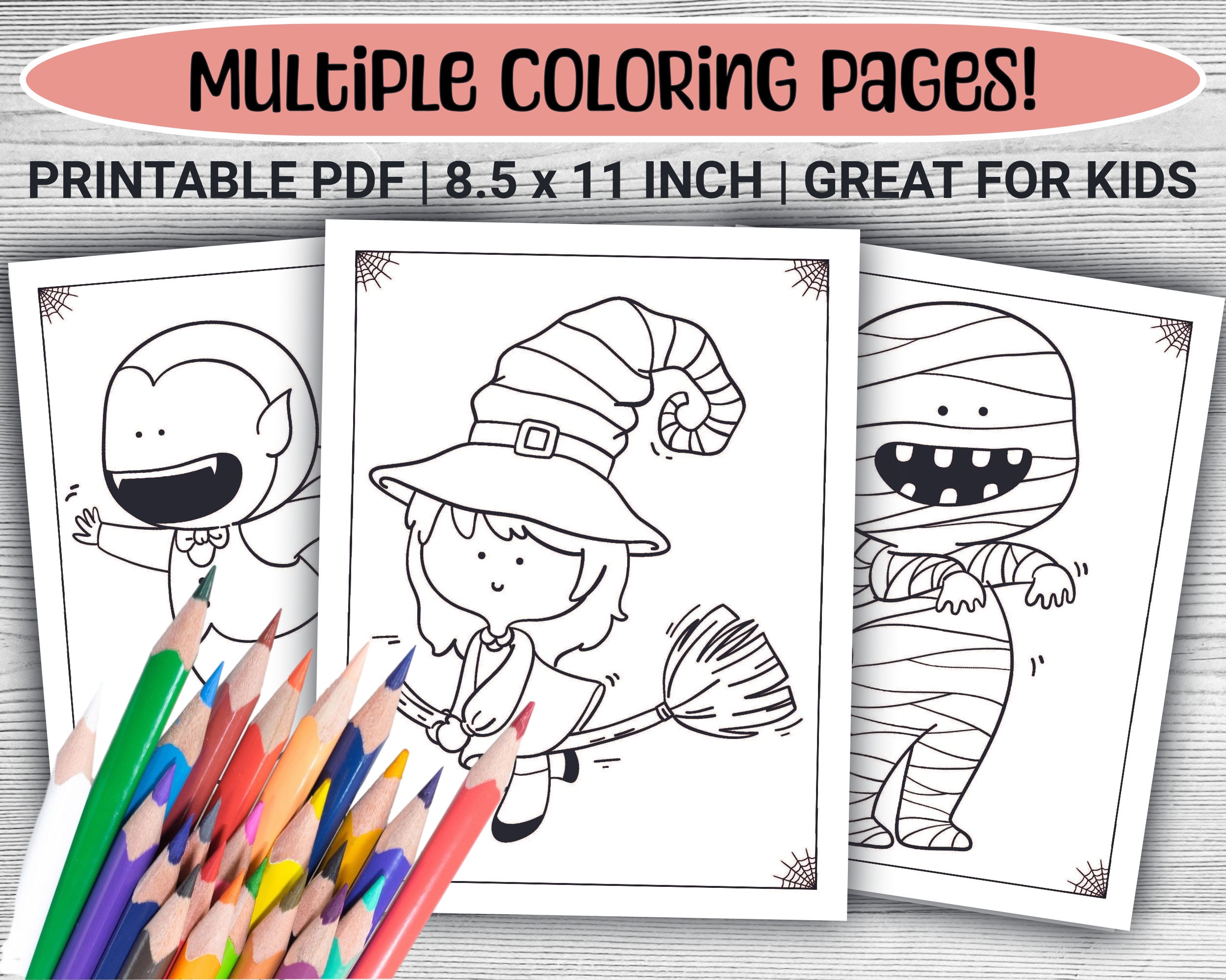 Halloween Printable Activity Pages, Halloween Activity Book, Halloween ...
