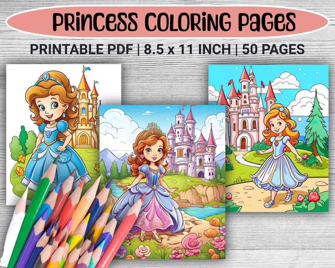 50 Princess Coloring Book Pages | Variety of Princess Coloring Pages ...