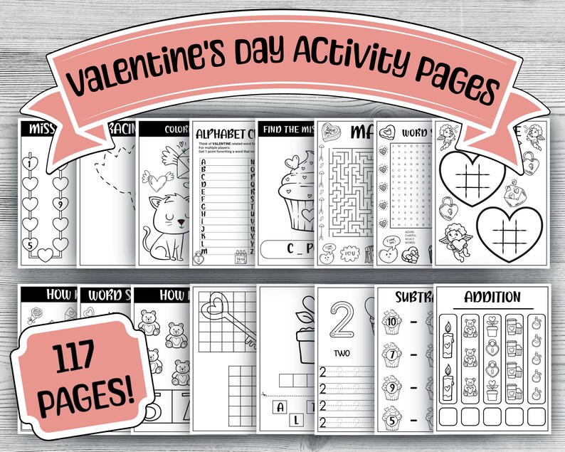 Printable Valentine's Day Activities for Kids | Valentine's Day Bundle ...