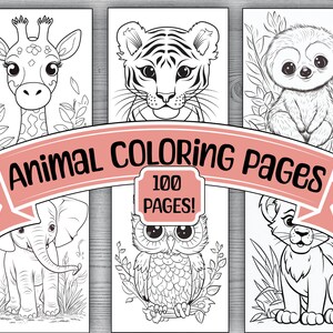 Printable Animal Coloring Pages for Kids and Adults, PDF Coloring Pages ...
