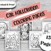 Halloween Cat Coloring Pages: Spooky Kitten Activity Book (PDF) - Etsy