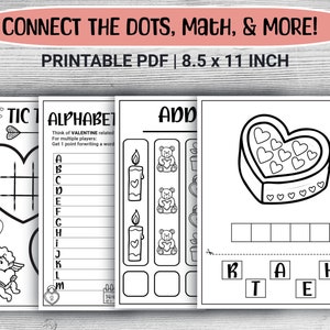 Printable Valentine's Day Activities for Kids | Valentine's Day Bundle ...