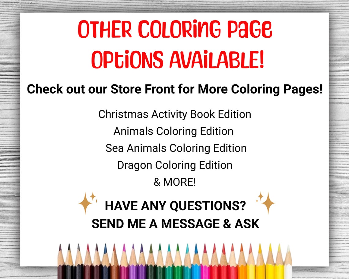 150 Christmas Coloring Pages, Christmas Printables, Christmas Games ...