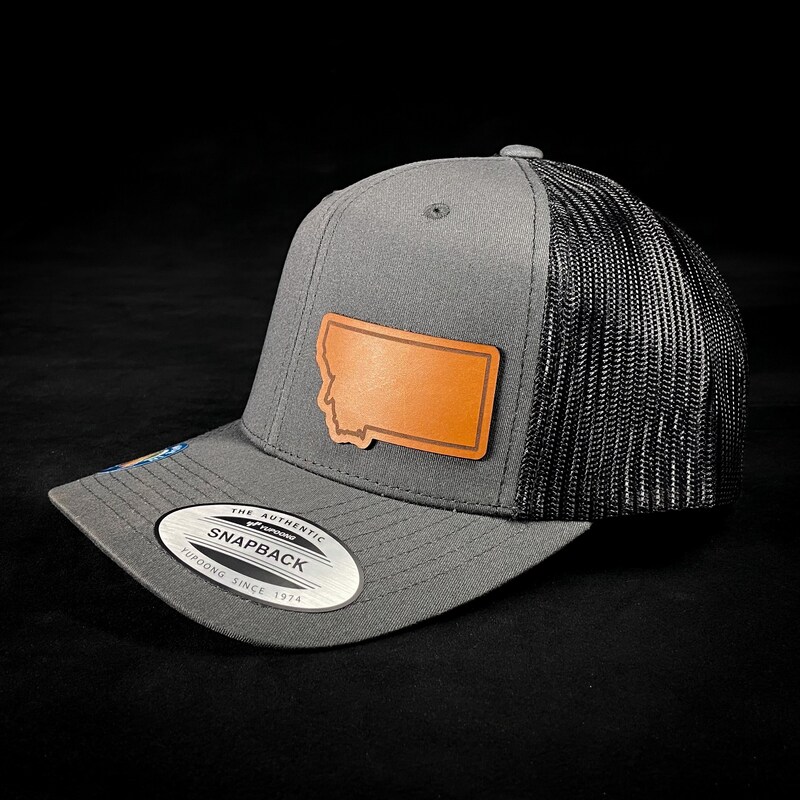 Leather Patch Hat - Etsy