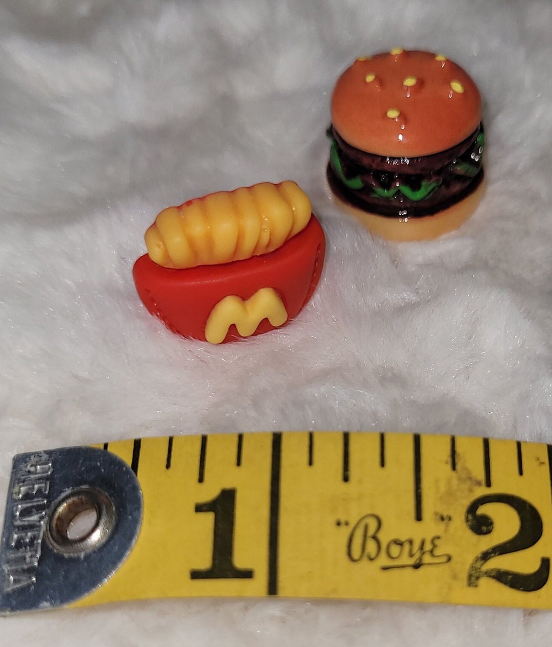 ELF Size Mcdonald's Meal. Burger Fries 2 Pc Set. - Etsy