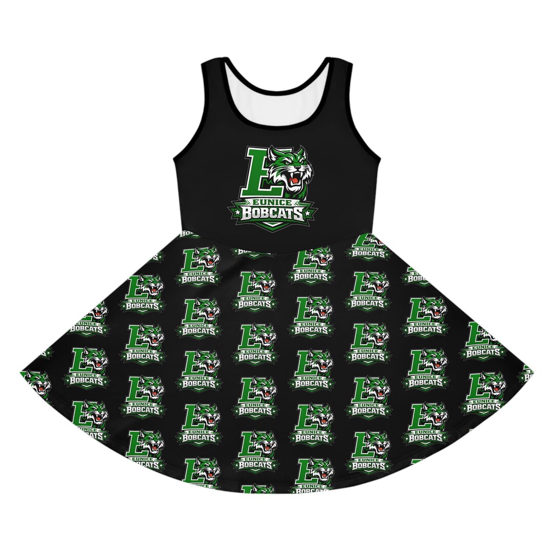 Eunice Bobcats Logo Pattern Girls Sundress | School Mascot AOP Dress - Etsy