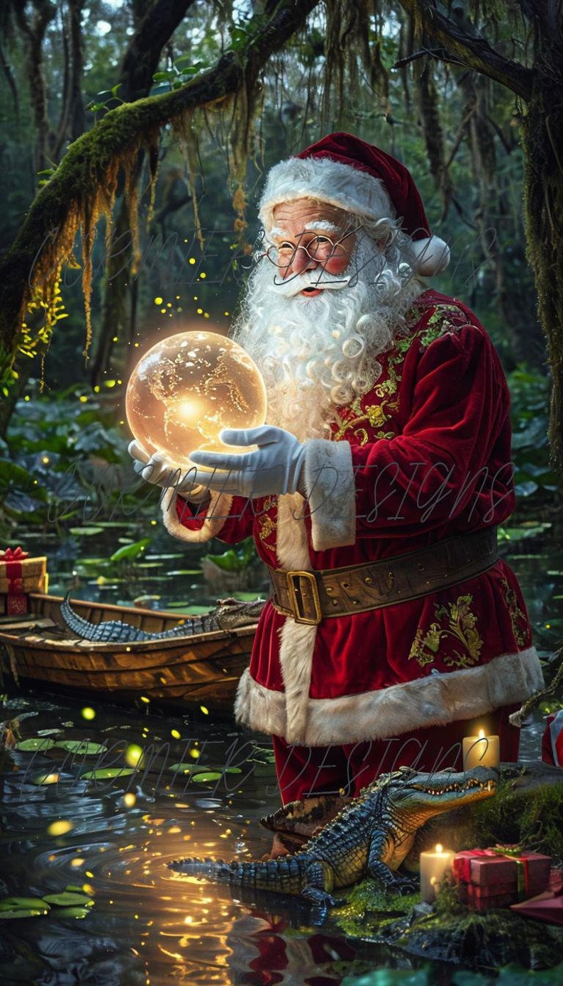 Santa in the Bayou - Etsy