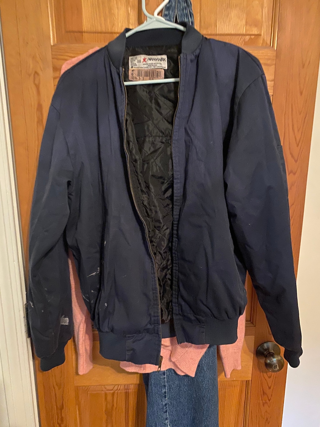 Mechanic Jacket Bomber Coat Insulated Work Wear Mens Size Medium ...