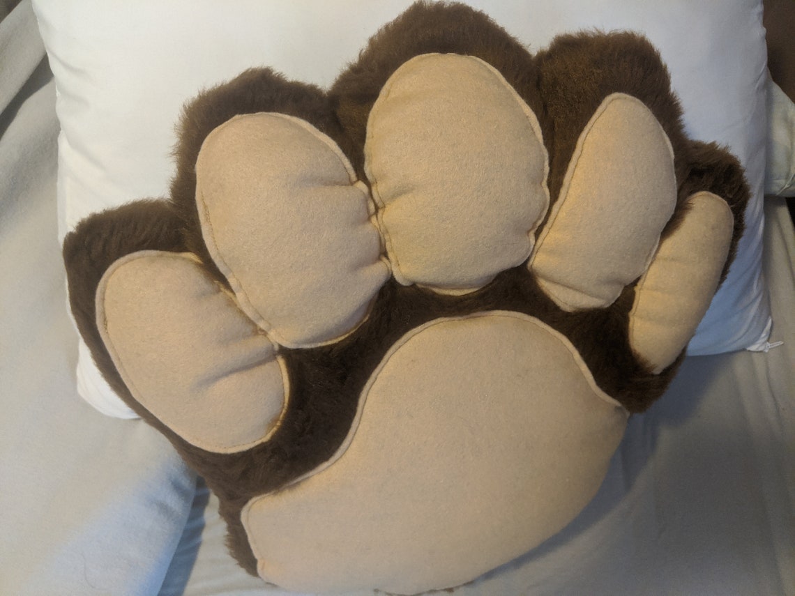 Bear Paw Shaped Novelty Pillow / Cushion - Etsy