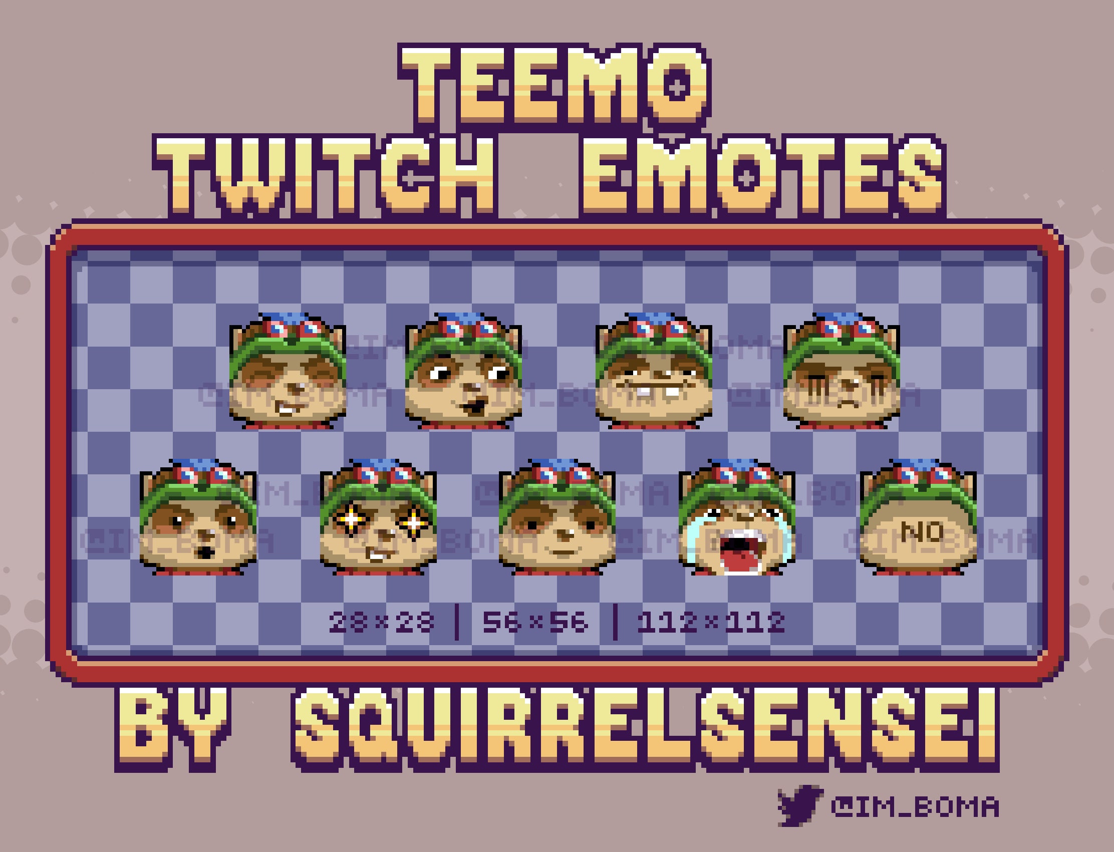 9 Teemo Emotes for Twitch Streaming and Discord/youtube Channels ...