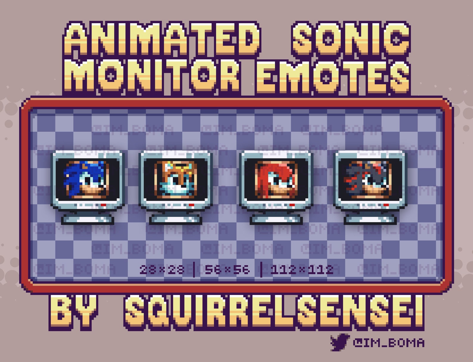 Sonic Monitor Emotes for Twitch Streaming and Discord/youtube Channels ...