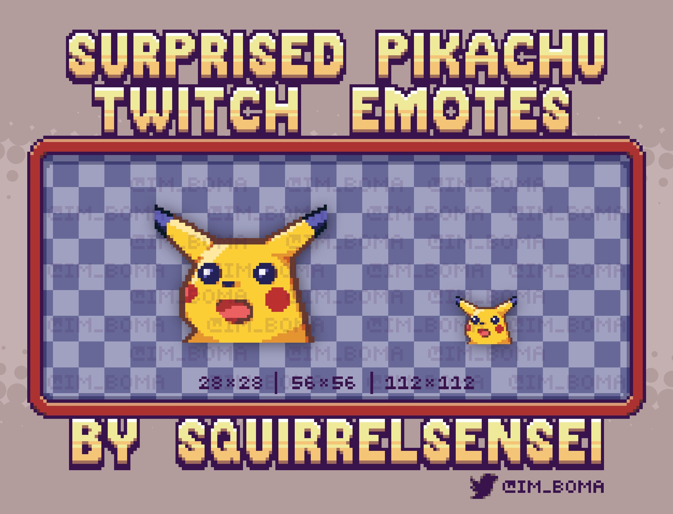 Surprised Pikachu Emote for Twitch Streaming and Discord/youtube ...