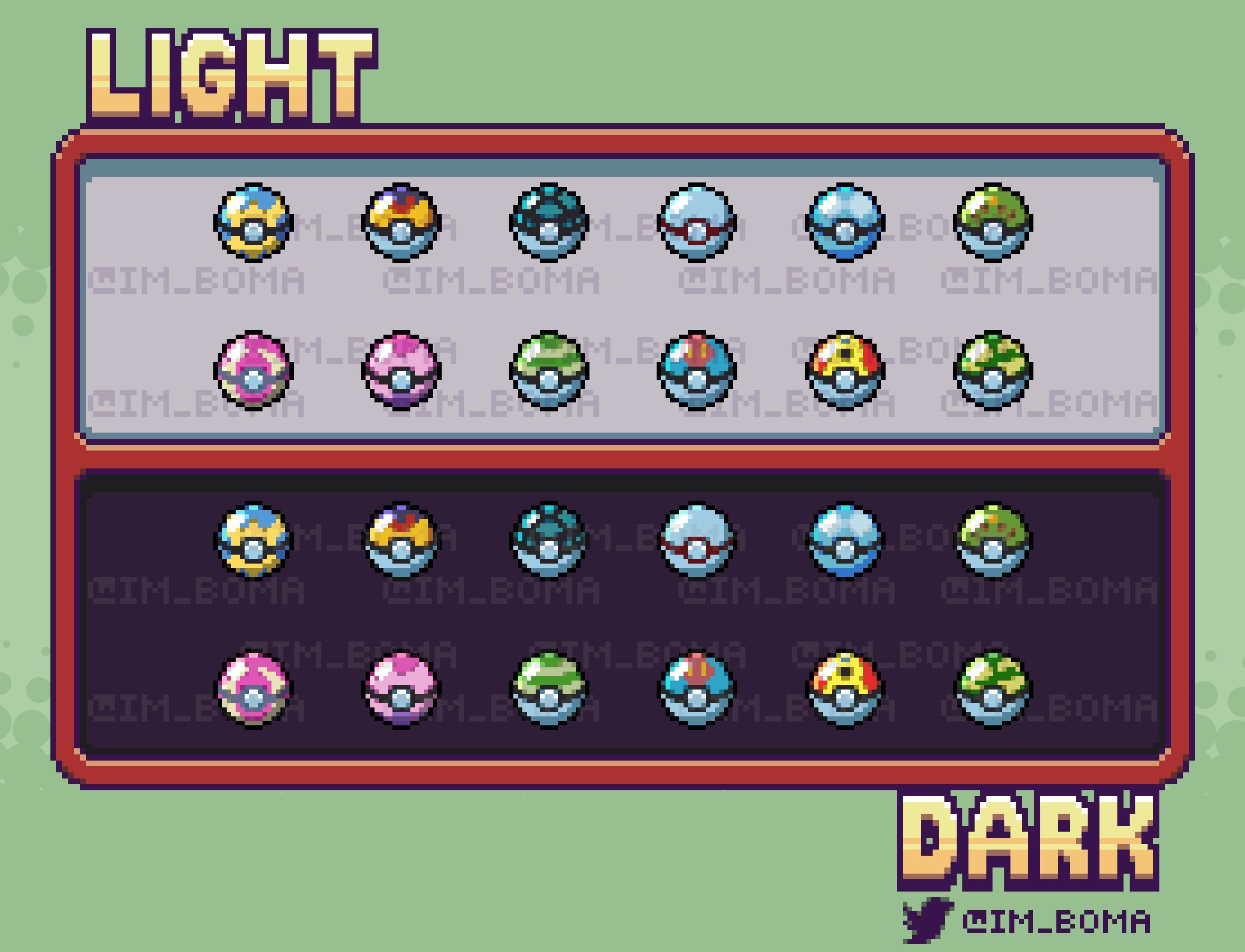 Pokeball Sub Badges set 2 for Twitch Streaming and Discord/youtube ...