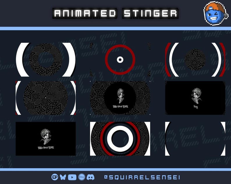 Persona 5 Complete Twitch Stream Pack | Overlay | Scenes | Panels ...