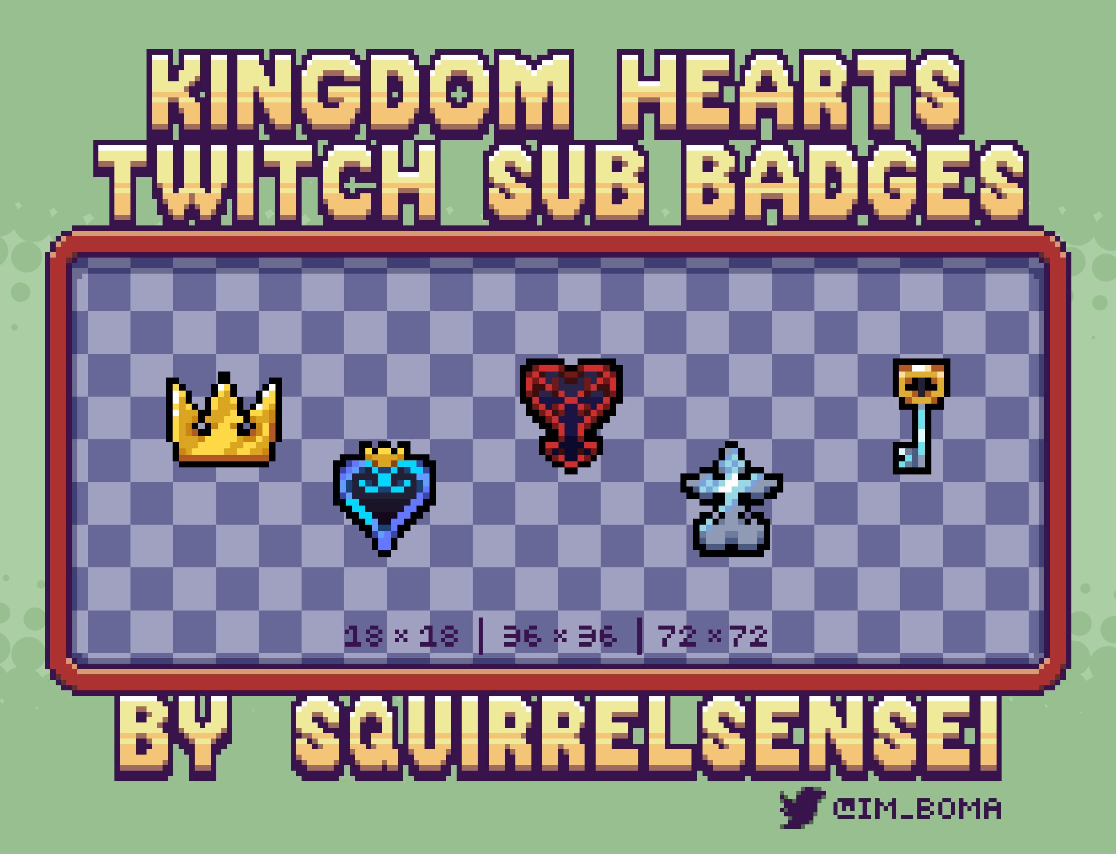 Kingdom Hearts Badges for Twitch Streaming and Discord/youtube Channels ...