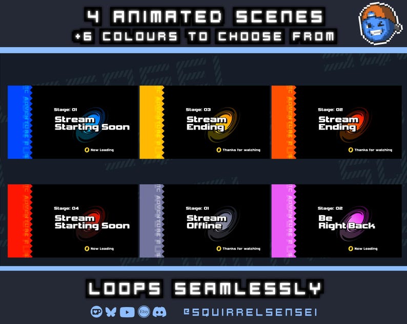Sonic Adventure 2 Complete Twitch Stream Pack | Overlay, Scenes, Panels ...