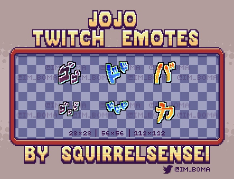 6 Jojo Emotes for Twitch Streaming and Discord/youtube Channels ...