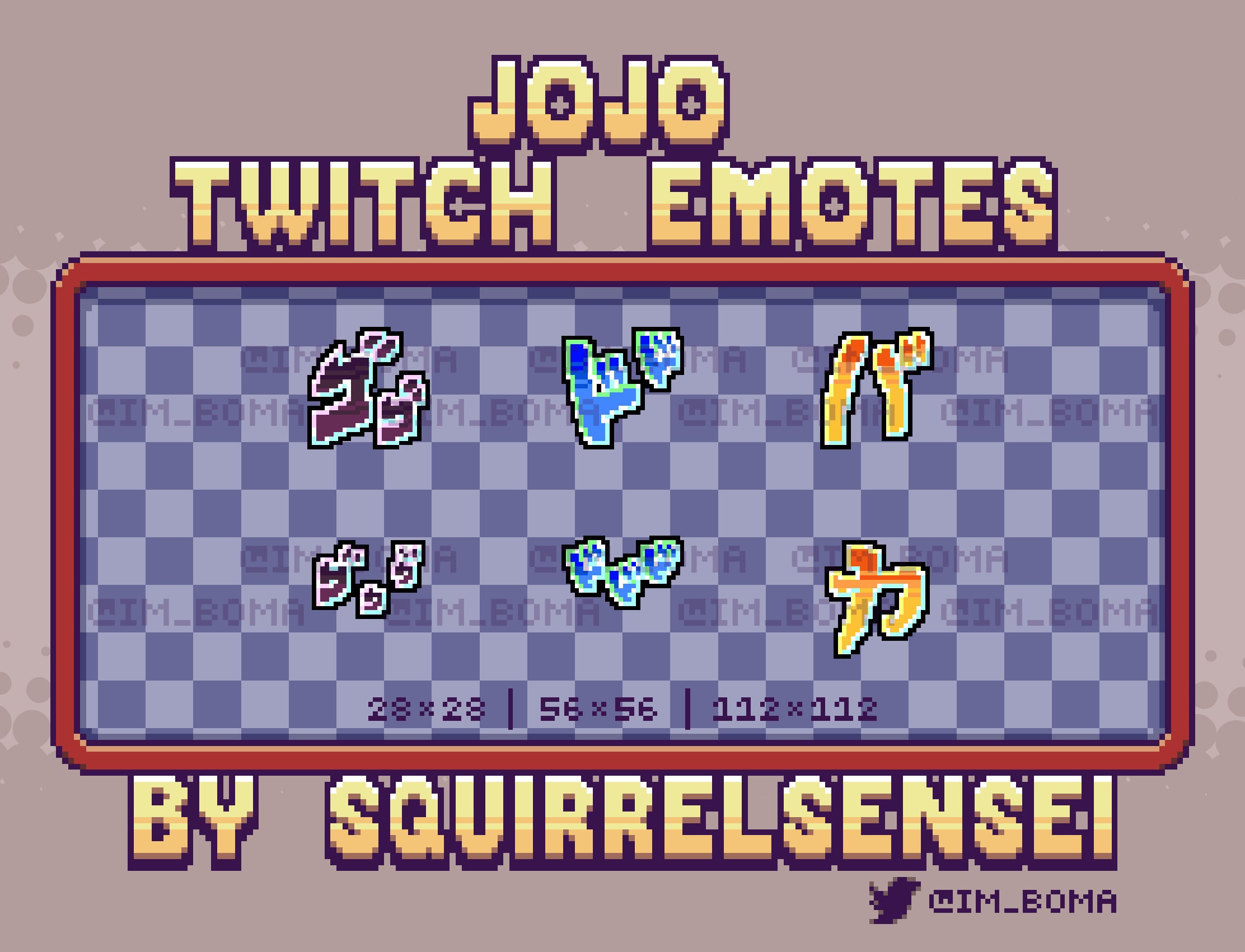 6 Jojo Emotes for Twitch Streaming and Discord/youtube Channels ...