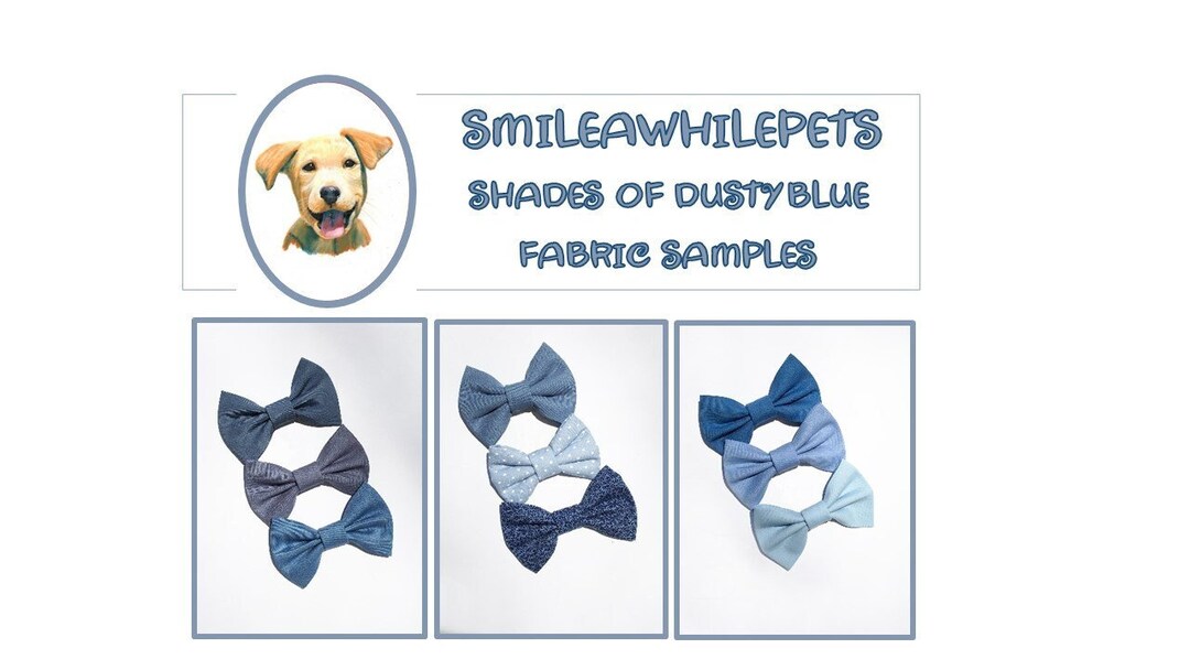 Dusty Blue Fabric Swatch- 9 Shades of Dusty Blue/blue Available-color ...