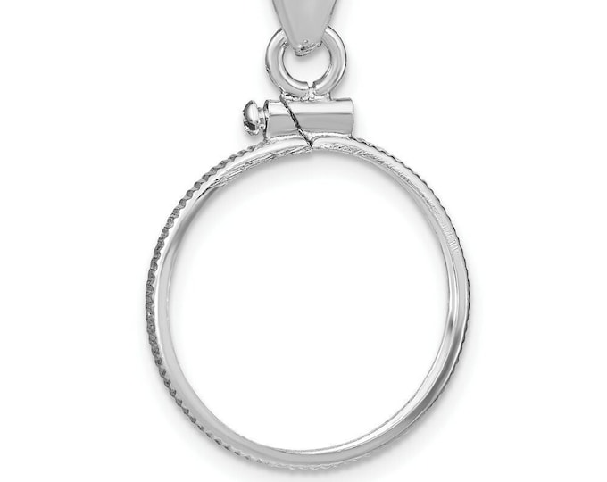 Solid 925 Sterling Silver Coin Bezel Mount Frame to Fit US Nickels and ...