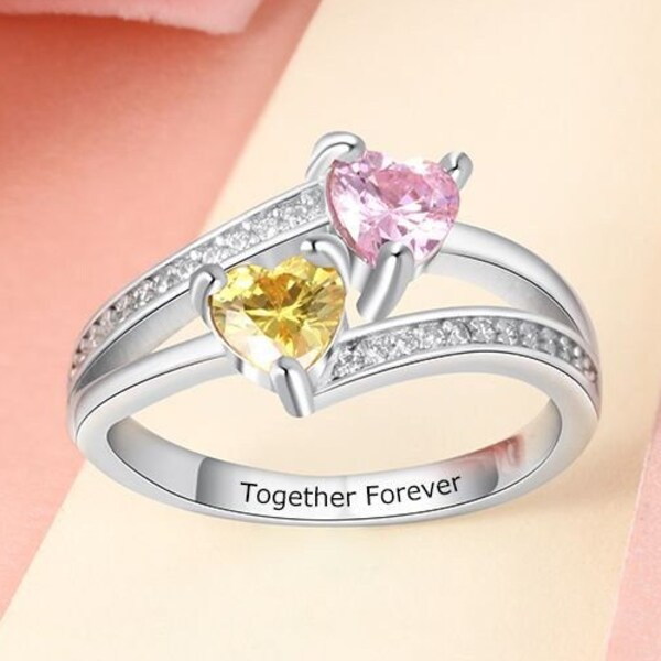 Heart Birthstone - Etsy