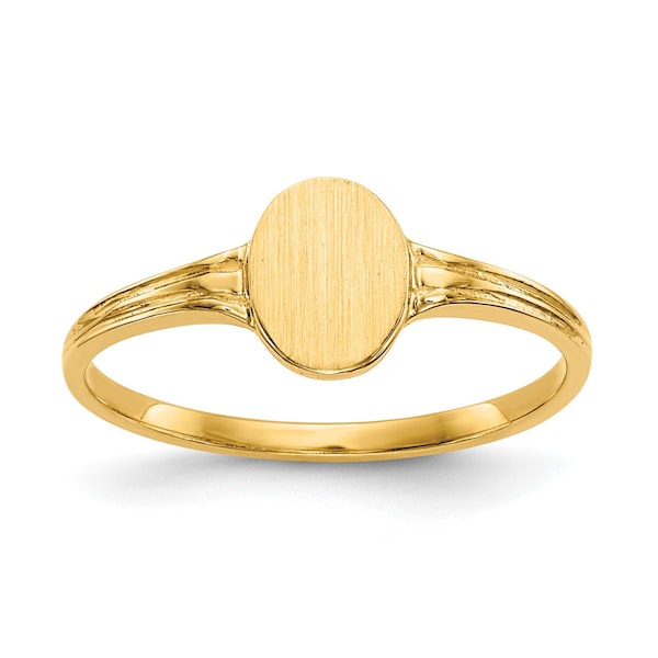 Ladies Gold Signet Ring - Etsy