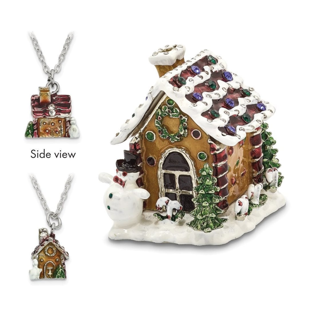Bejeweled Gingerbread House Trinket Box Luxury Gifts - Etsy