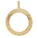 Gold Coin Pendant Bezel Mounting Rope Edge Scrollwork Frame Border ...